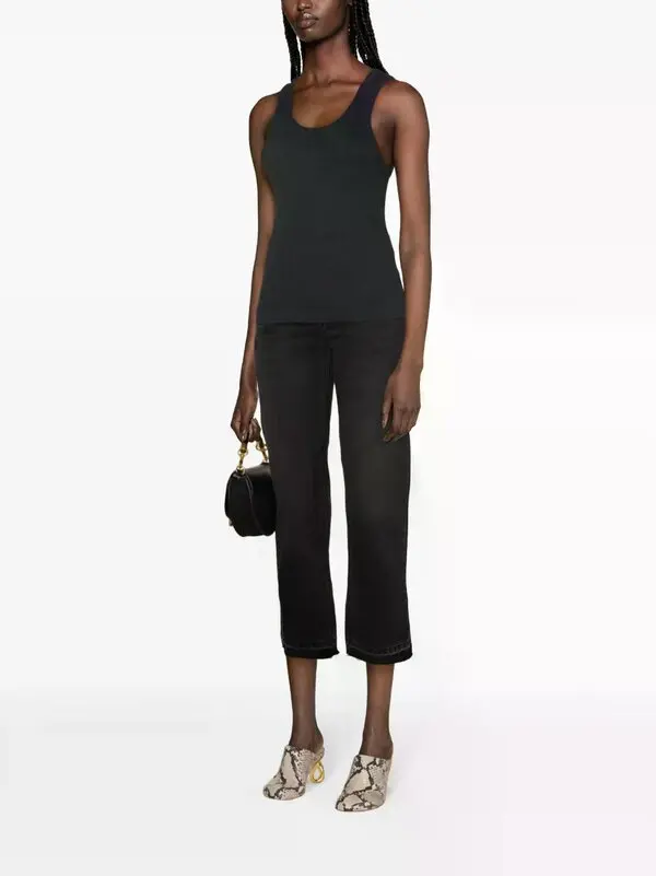 AGOLDE Poppy Ribbed-knit Tank Top