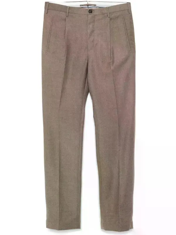 Incotex Virgin Wool Trousers - Brown