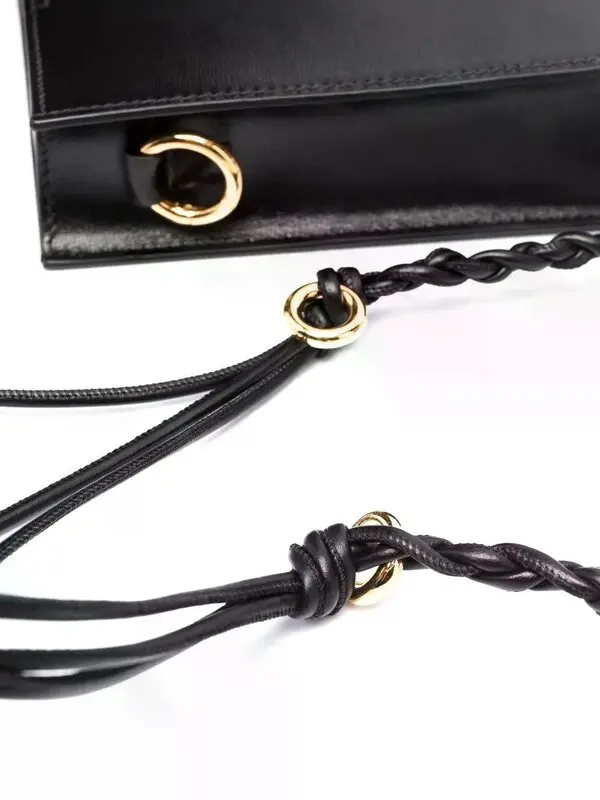 JIL SANDER Tangle Rings Crossbody Bag - Black