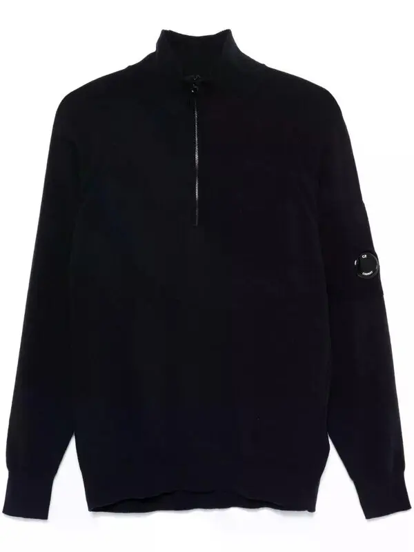 C.P. COMPANY Half-zip Virgin Wool Blend Sweater