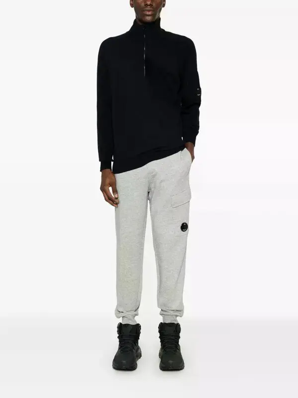 C.P. COMPANY Half-zip Virgin Wool Blend Sweater