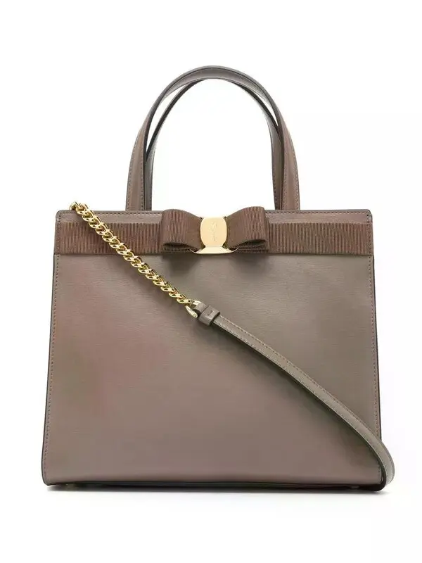 FERRAGAMO Vara Bow Leather Tote