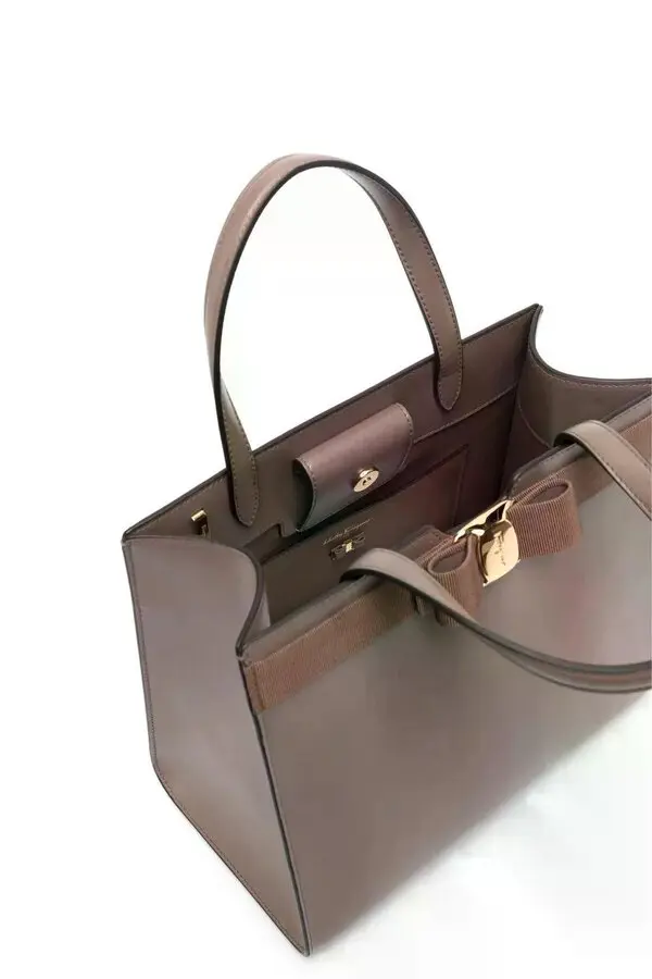 FERRAGAMO Vara Bow Leather Tote