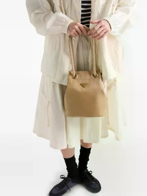 Prada Re-nylon Small Mariner Bucket Bag - Neutrals