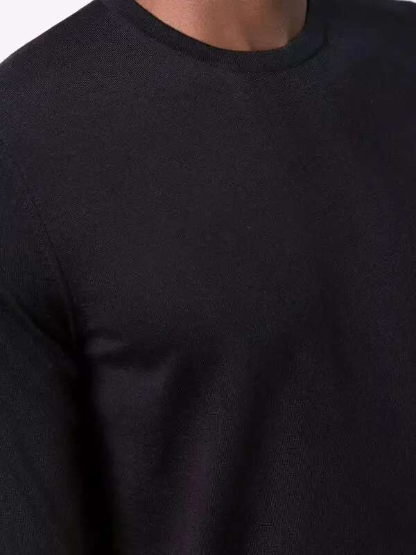 DELL'OGLIO Crew-neck Merino Jumper - Blue