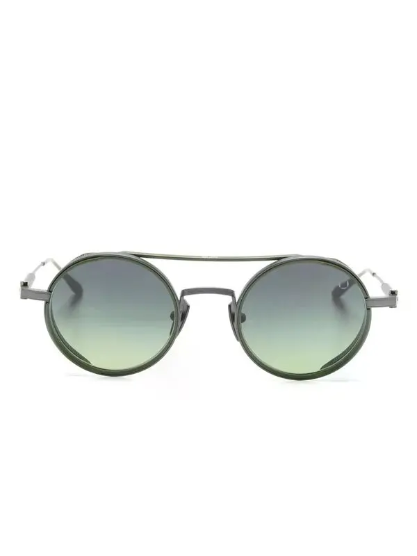 AKONI Eres Round-frame Sunglasses