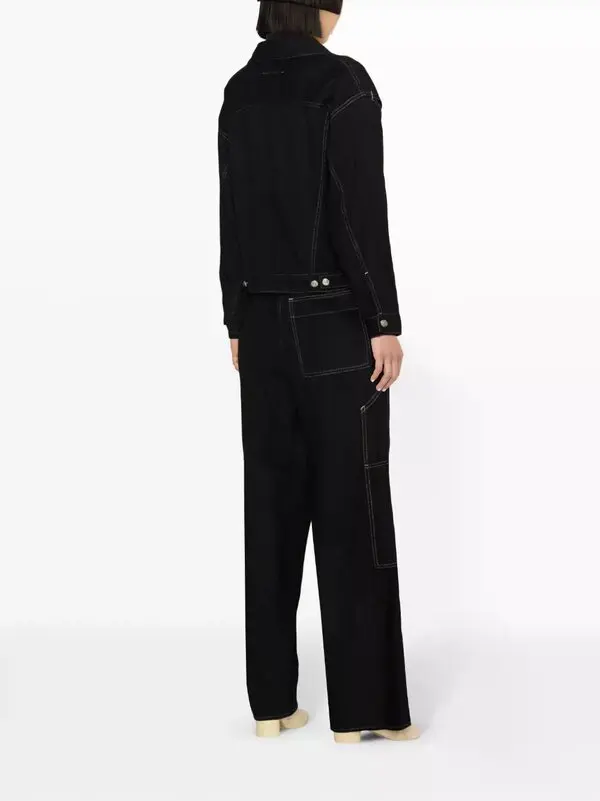 MAISON MARGIELA Metallic-thread Denim Jacket