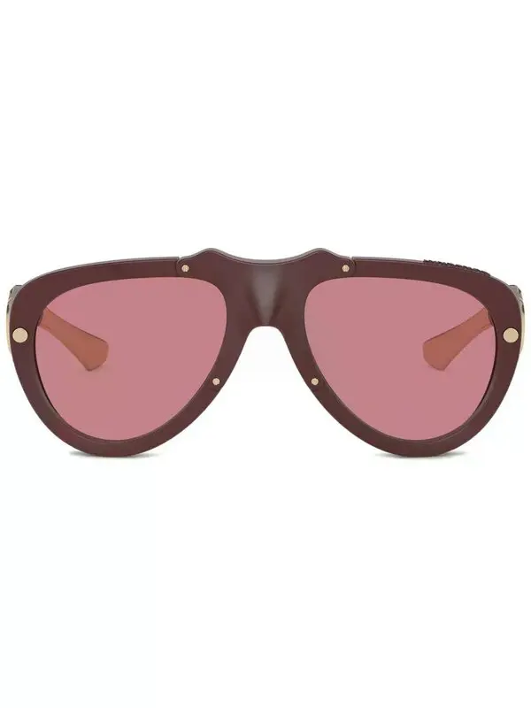 Burberry Oversized Sunglasses - Red