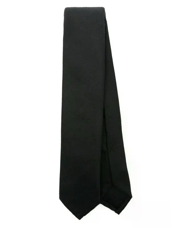 Valentino Garavani Wool Silk Neck Tie - Black