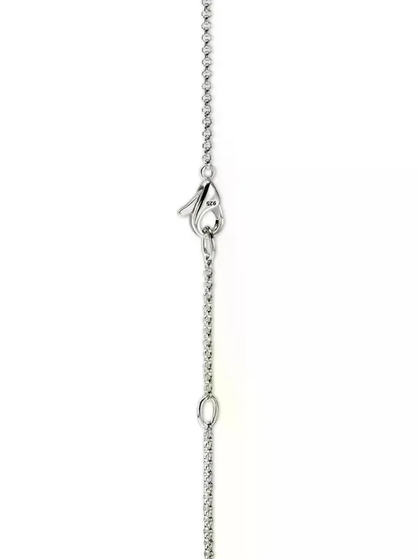 John Hardy Sterling Shark Tooth Talisman Diamond Necklace