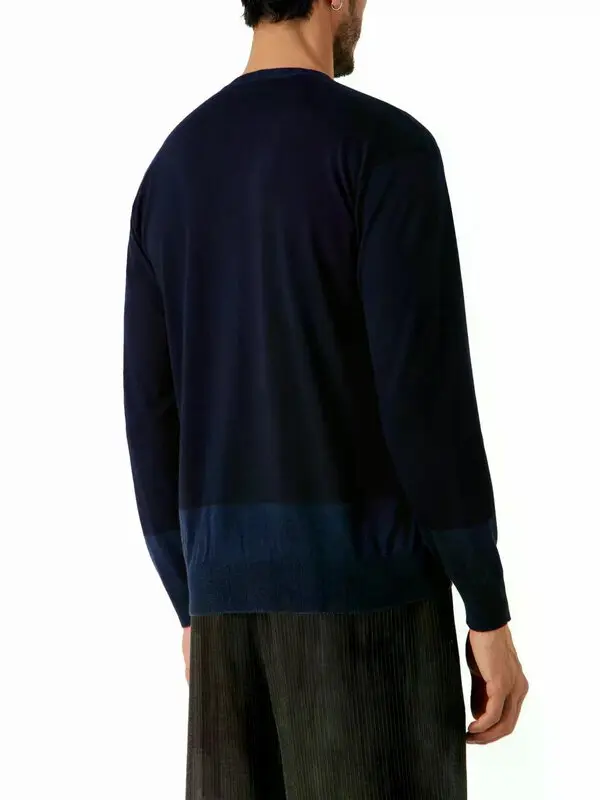 Giorgio Armani Crew-neck Stripe-pattern Jumper