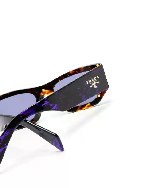 Prada Rectangle-frame Sunglasses - Brown