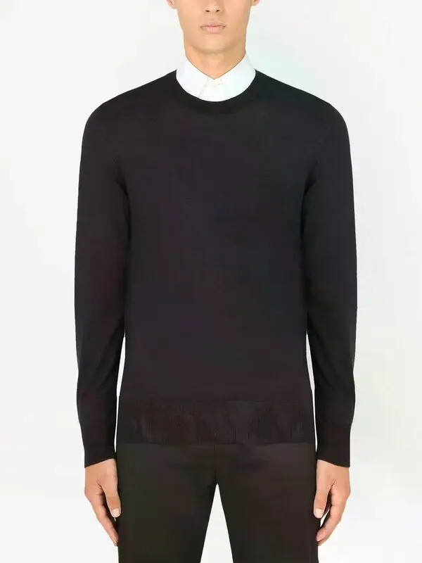 Dolce & Gabbana Long-sleeved Cashmere Jumper - Blue