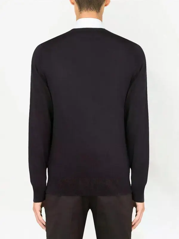 Dolce & Gabbana Long-sleeved Cashmere Jumper - Blue