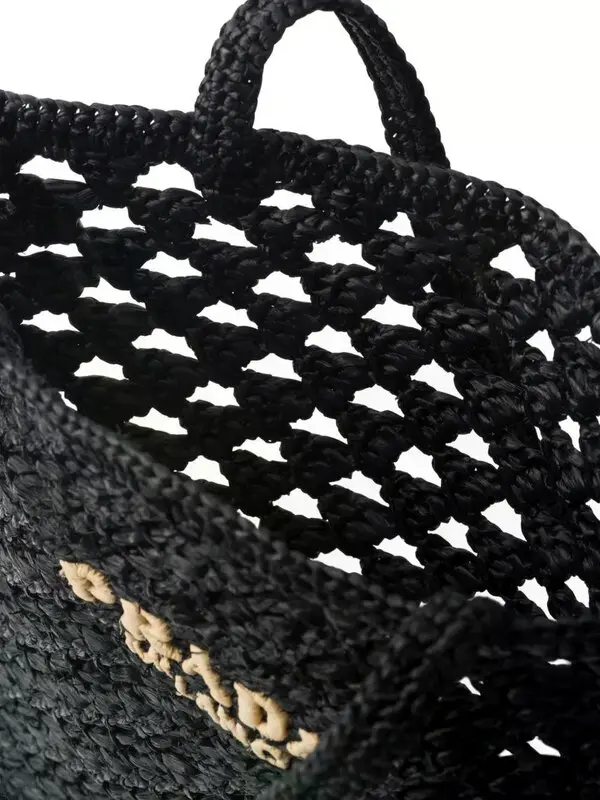Prada Woven Crochet Tote Bag