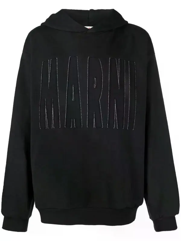 Marni Appliqué Logo Long-sleeve Hoodie