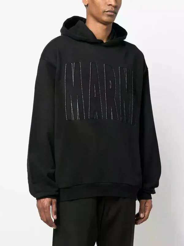 Marni Appliqué Logo Long-sleeve Hoodie