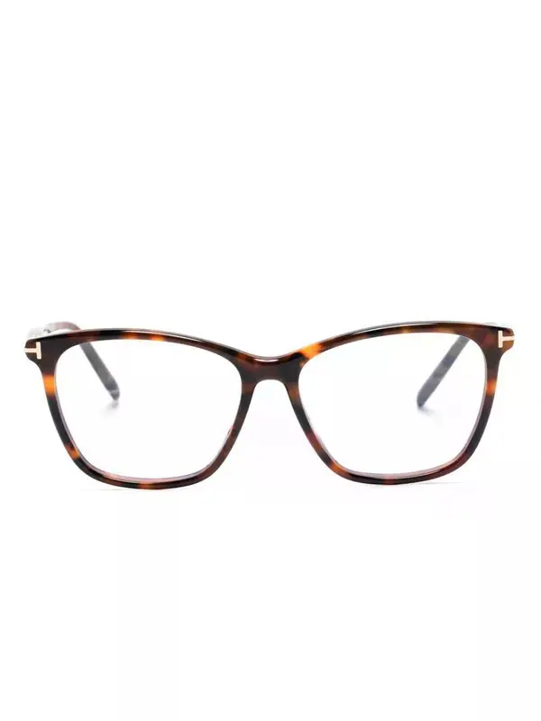 TOM FORD Ft5989b Rectangle-frame Glasses - Brown