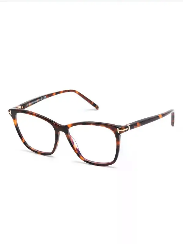 TOM FORD Ft5989b Rectangle-frame Glasses - Brown