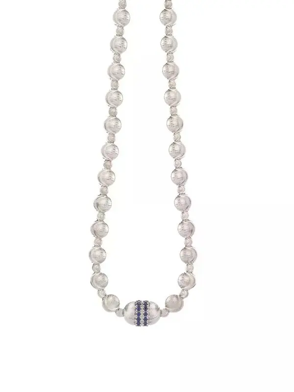 OFFICINA BERNARDI 18kt White Gold Empire Sapphire Necklace - Silver