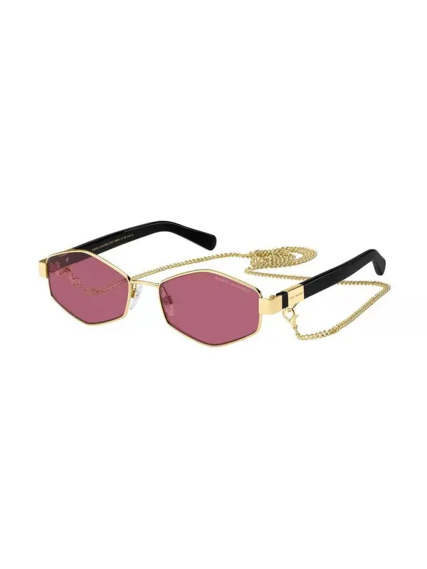 Marc Jacobs Geometric Sunglasses - Gold