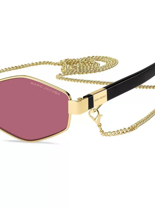 Marc Jacobs Geometric Sunglasses - Gold
