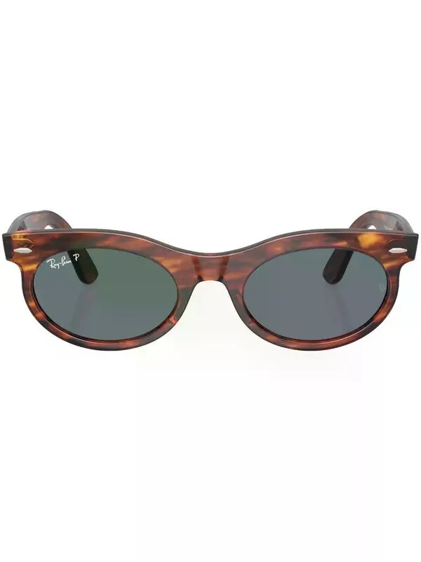 Ray-ban Wayfarer Oval-frame Sunglasses - Brown