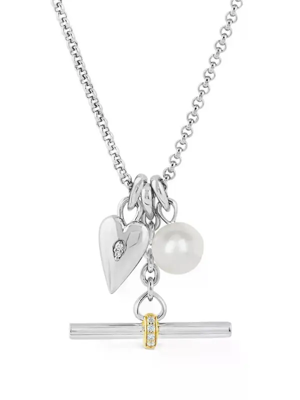 DINNY HALL My World Pearl And Diamond Necklace - Silver
