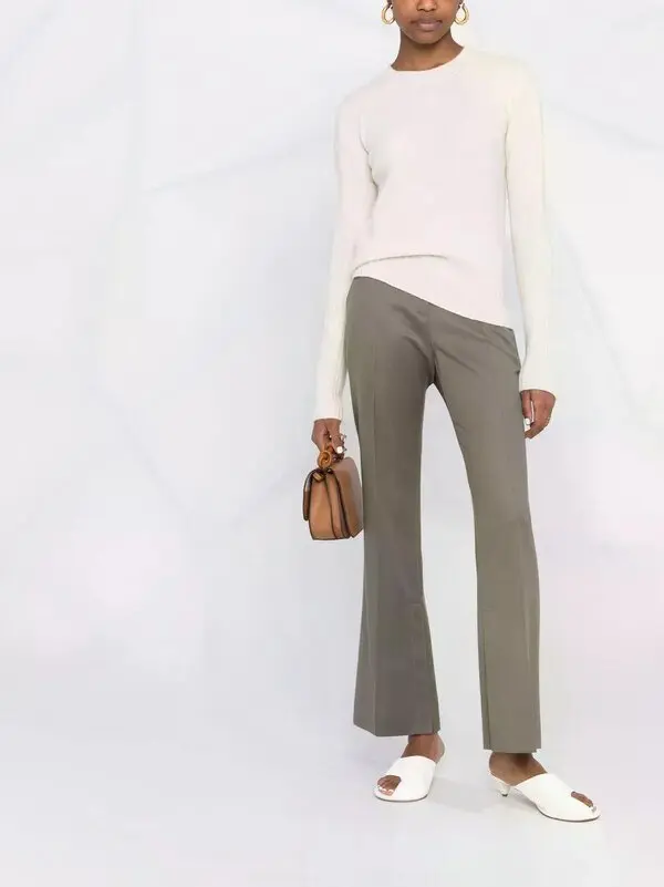 DRUMOHR Cream Lambswool Crew Neck Jumper - Neutrals