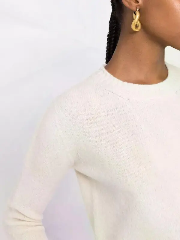 DRUMOHR Cream Lambswool Crew Neck Jumper - Neutrals