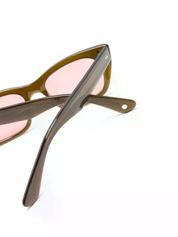 Garrett Leight Webster Rectangle-frame Sunglasses - Brown