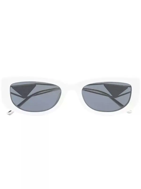 Prada Triangle-logo Sunglasses - White