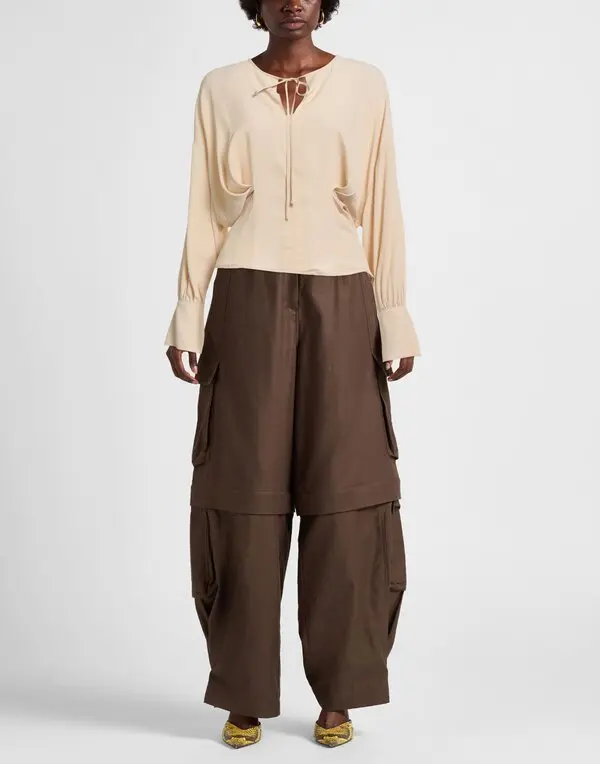 SEMICOUTURE Acetate And Silk Top