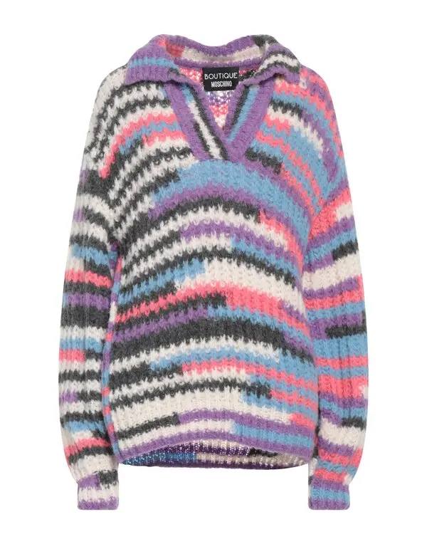 Moschino Knitted Multicolor Sweater