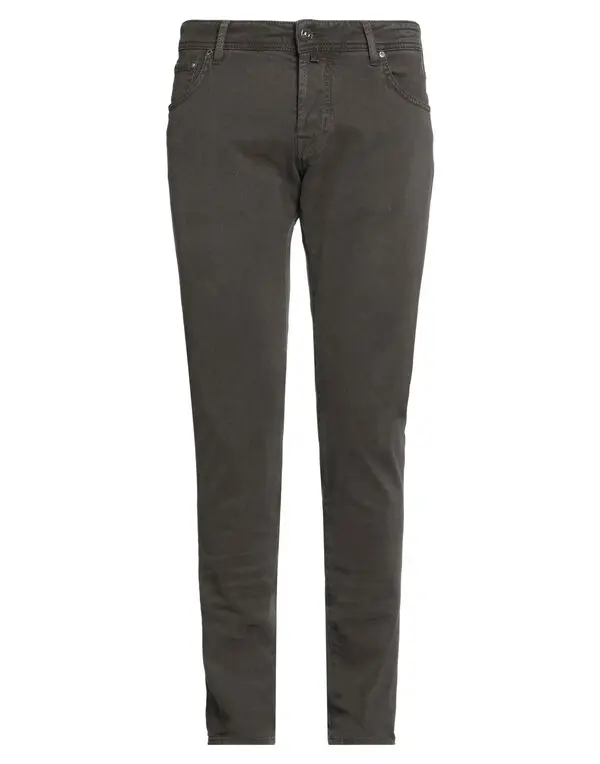 JACOB COHЁN Casual Pants In Stretch Gabardine - Brown