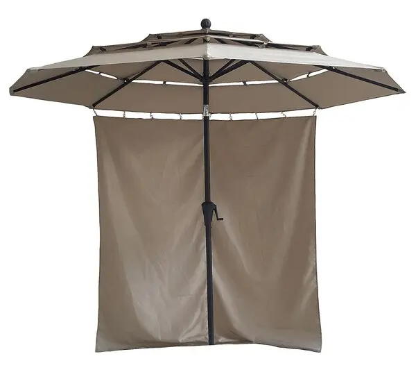 ATLEISURE As Is 2pc Clip-on Screen For Patio Umbrellas - One-color