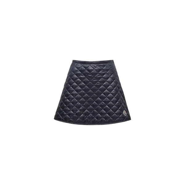 Moncler Diamond-quilted Mini Skirt - Blue