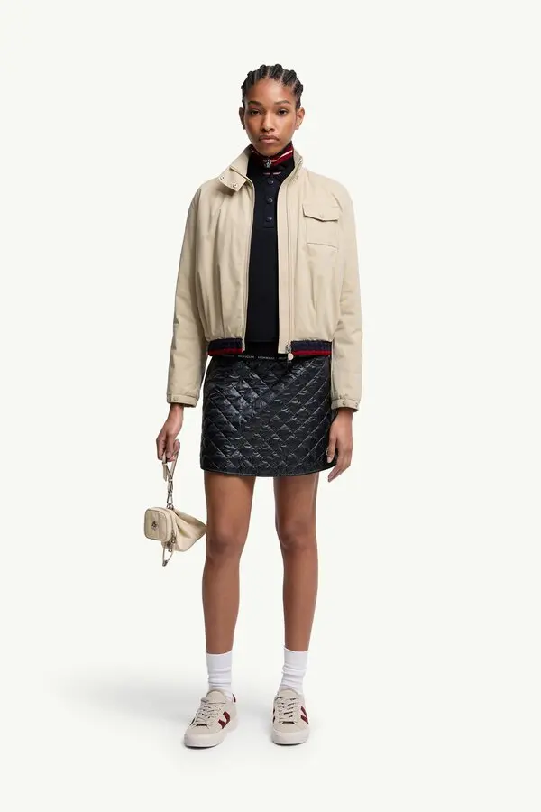 Moncler Diamond-quilted Mini Skirt - Blue