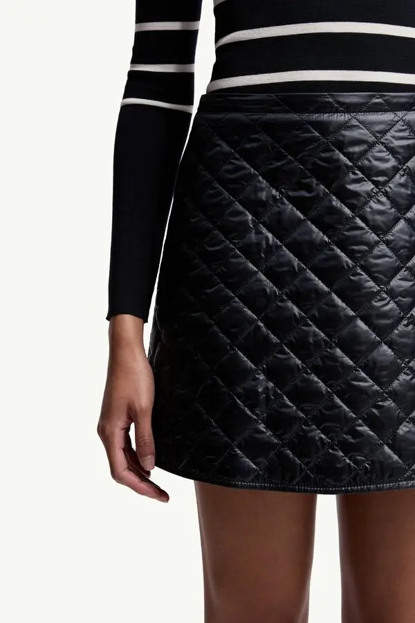 Moncler Diamond-quilted Mini Skirt - Blue