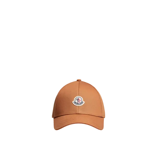 Moncler Cotton Gabardine Baseball Cap - Beige