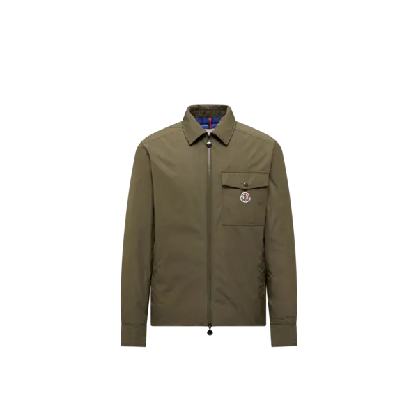 Moncler Vigeon Down Shirt Jacket - Green