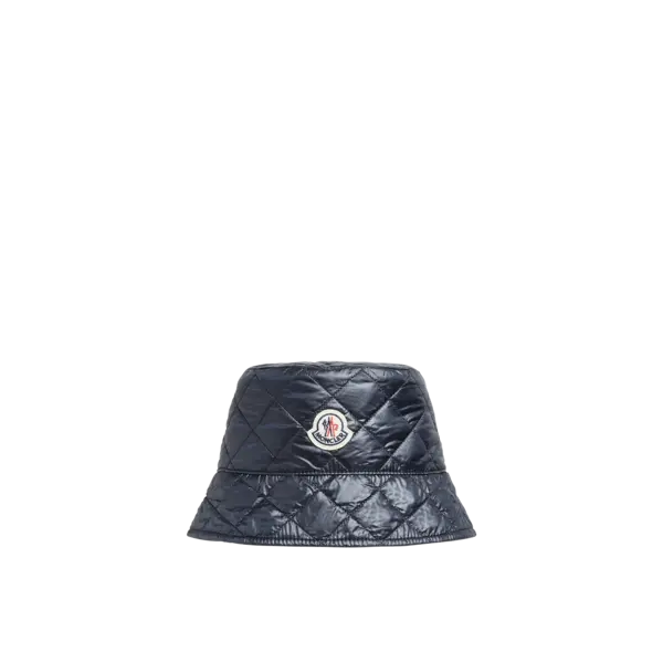 Moncler Diamond-quilted Bucket Hat - Blue