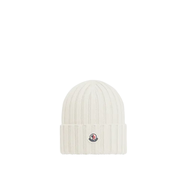 Moncler Wool Beanie - White