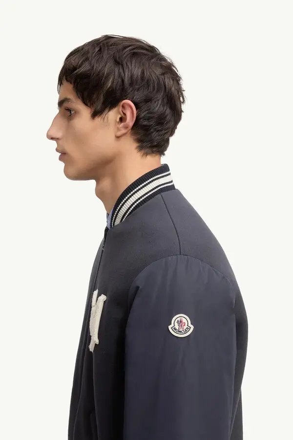 Moncler Vennes Reversible Down Bomber Jacket - Blue