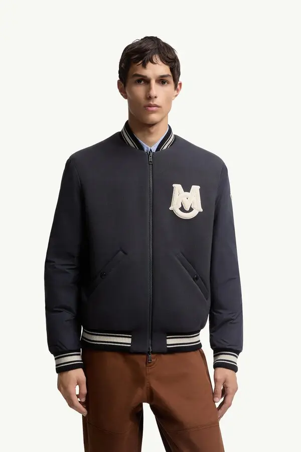 Moncler Vennes Reversible Down Bomber Jacket - Blue