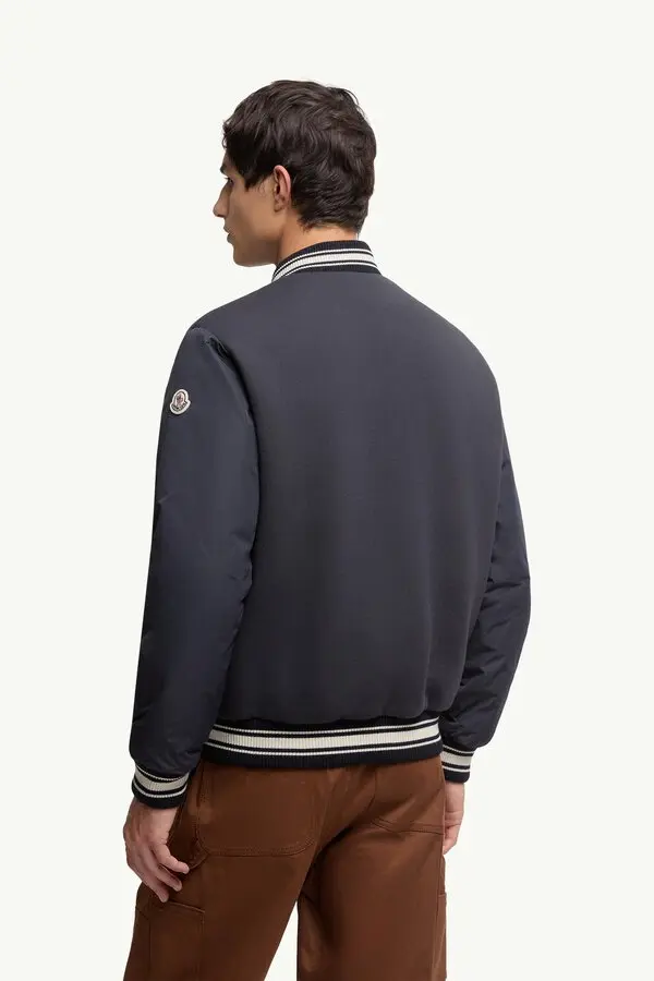 Moncler Vennes Reversible Down Bomber Jacket - Blue