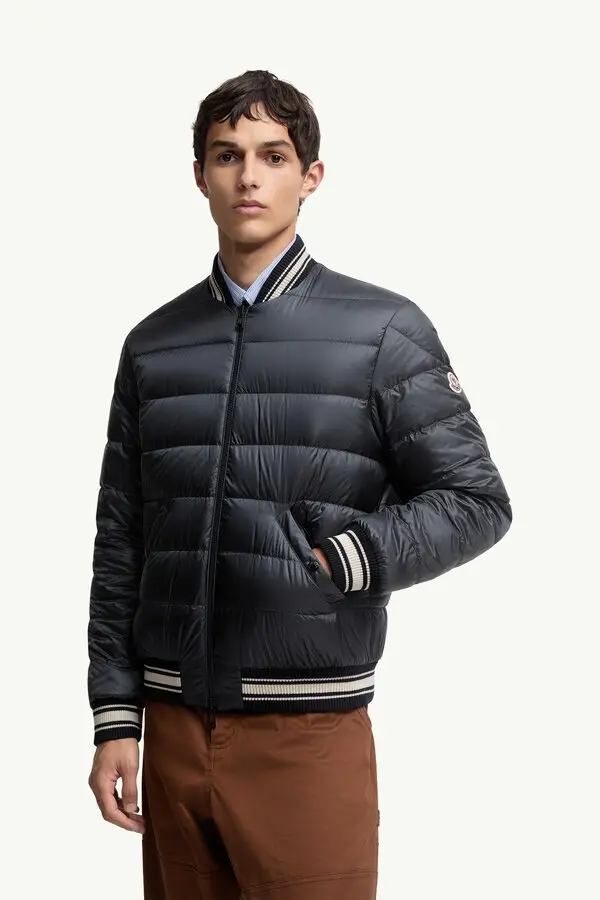 Moncler Vennes Reversible Down Bomber Jacket - Blue