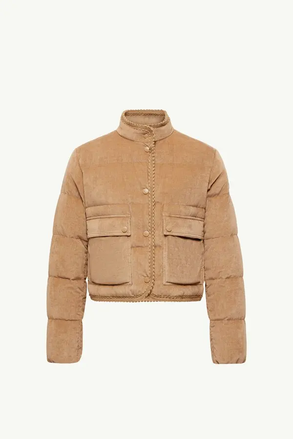 Moncler Essarts Corduroy Down Jacket - Beige