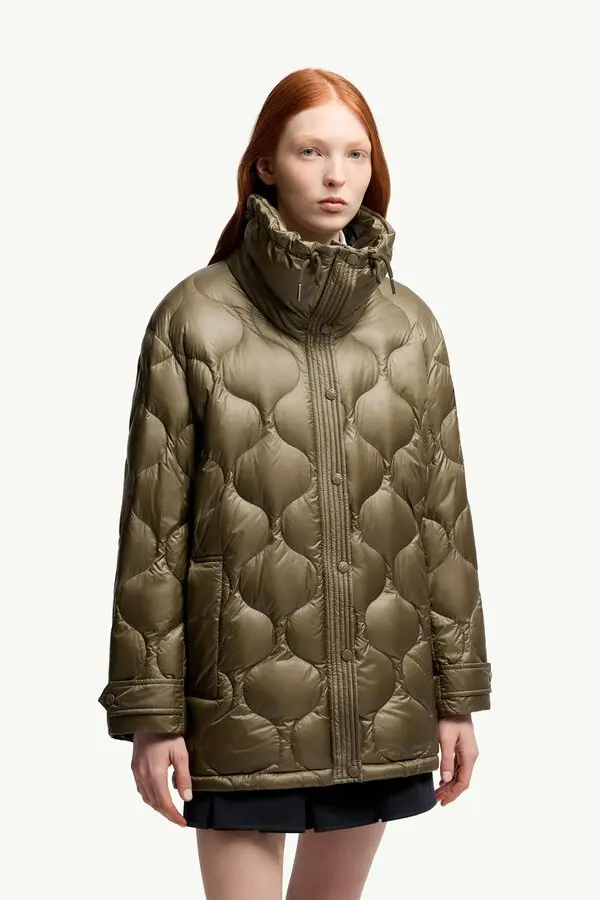 Moncler Lombi Hooded Mid-length Down Jacket