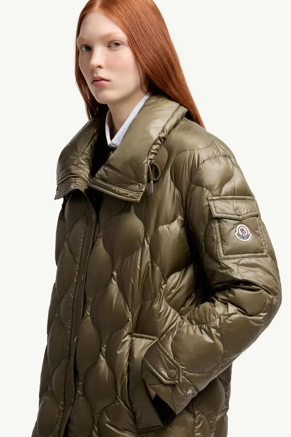 Moncler Lombi Hooded Mid-length Down Jacket